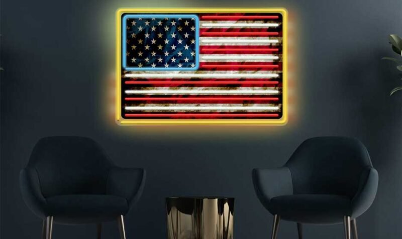Custom flags and Neon signs for branding and decoration - The Curiously ...