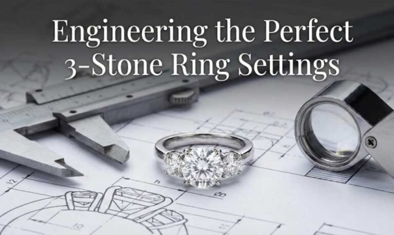 Engineering the Perfect 3 Stone Ring Settings - The Curiously Creative